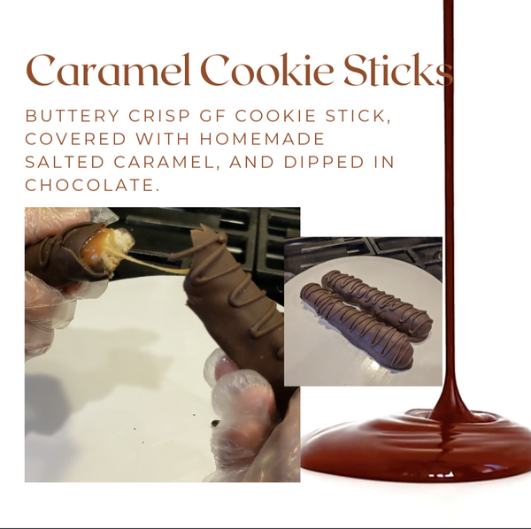 Gluten-Free Caramel Cookie Stix – Gingers Gluten Free Cupcakes LLC